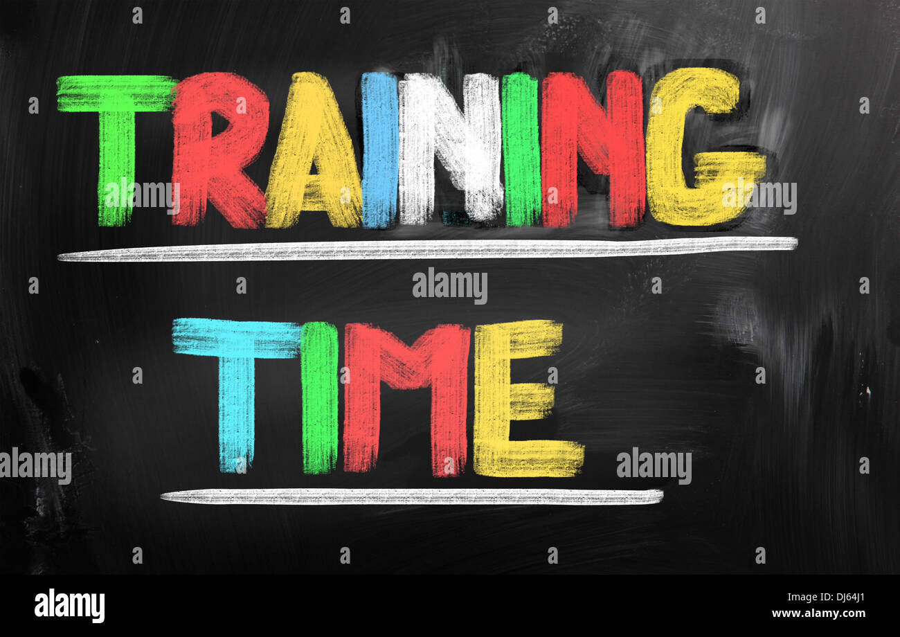 Training Time Concept Stock Photo - Alamy