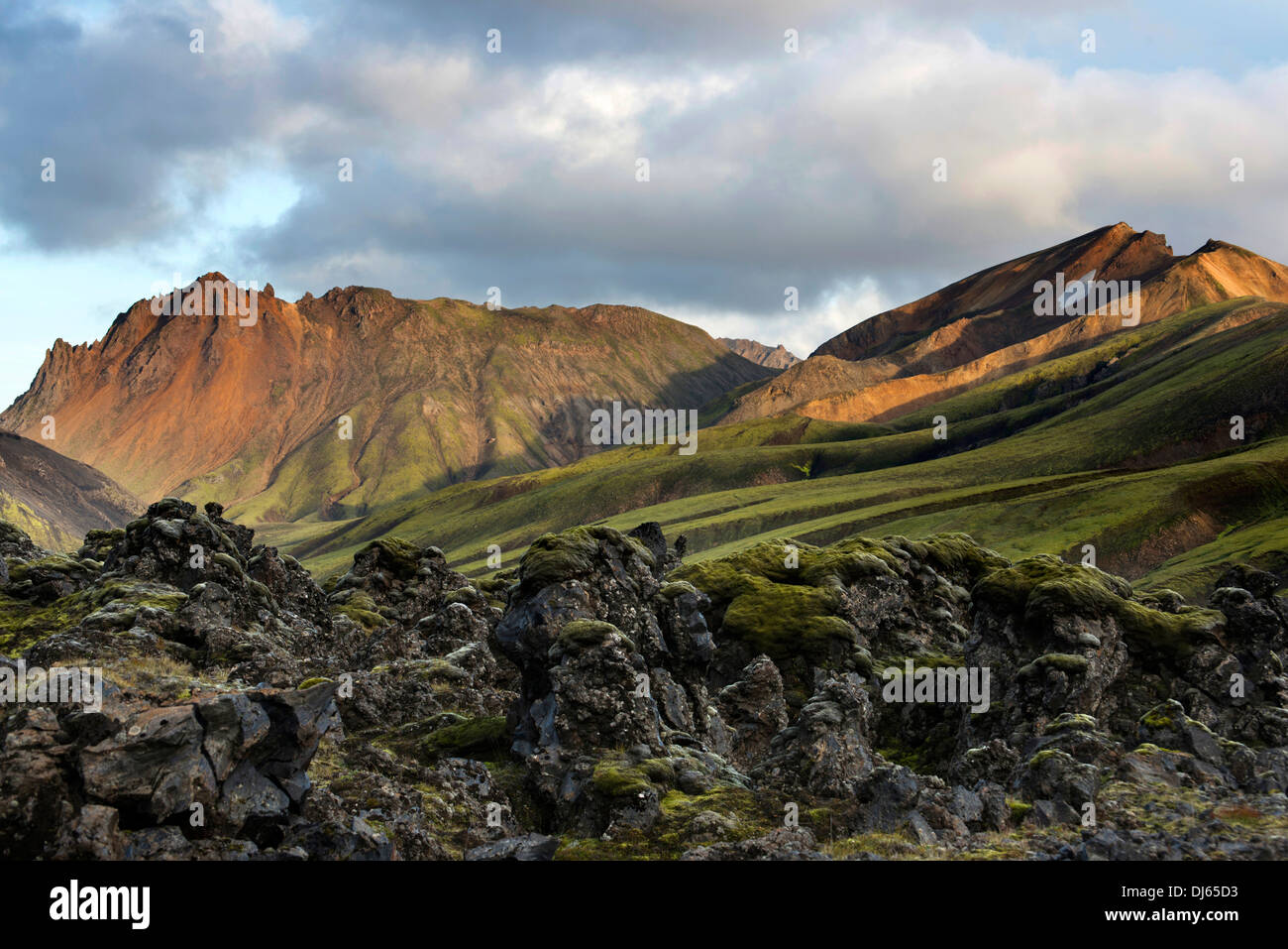 Landmannalaugar rhyolite mountain, highlands, Iceland Stock Photo - Alamy