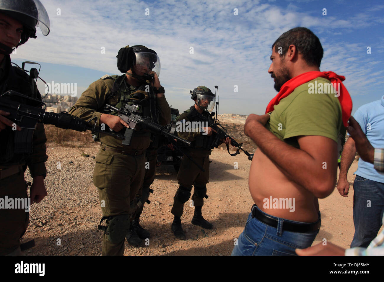 Ramallah, West Bank, Palestinian Territory, . 22nd Nov, 2013. A ...