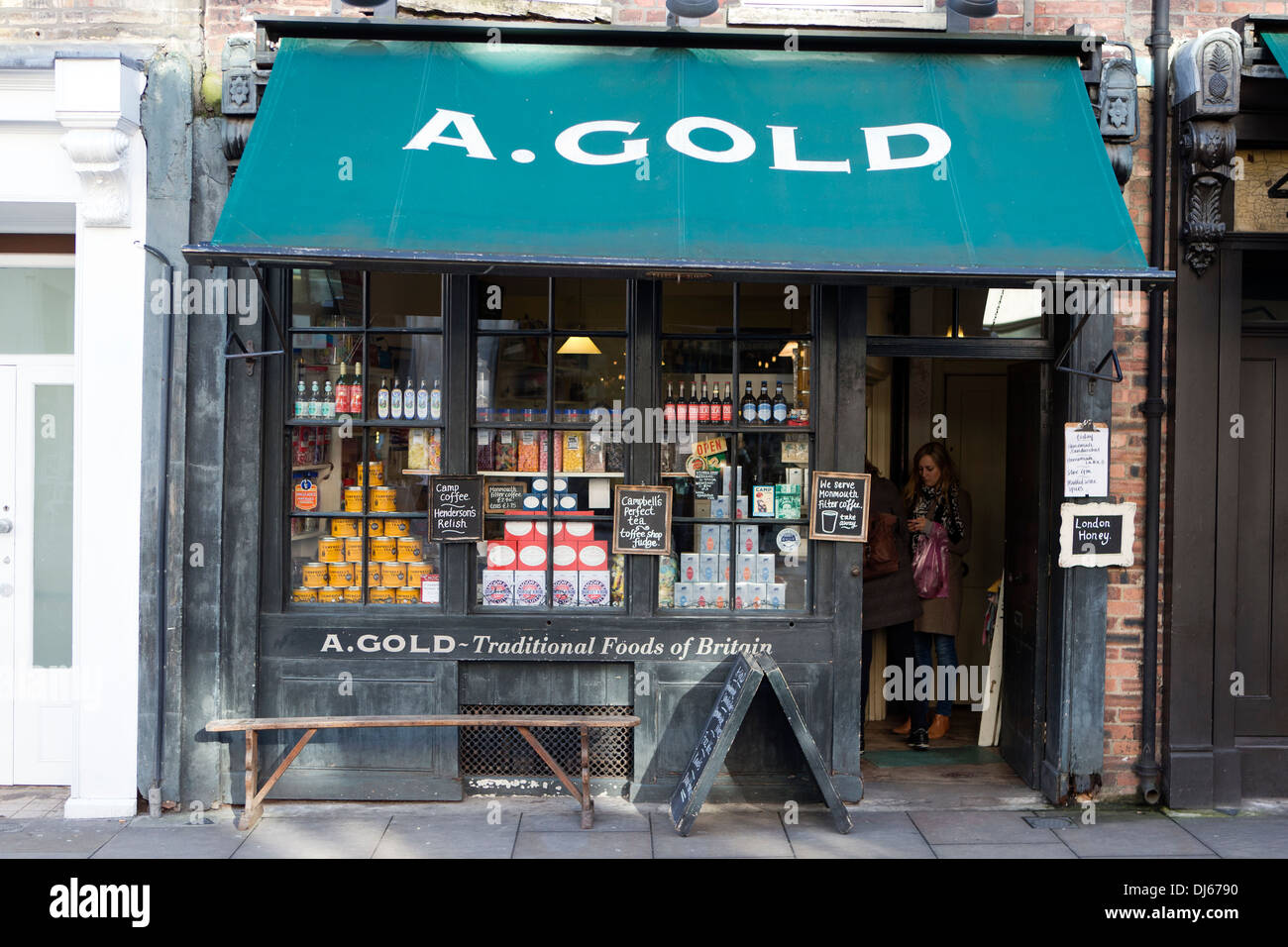 A. Gold Traditional shop, Spitalfields, London, UK Stock Photo - Alamy