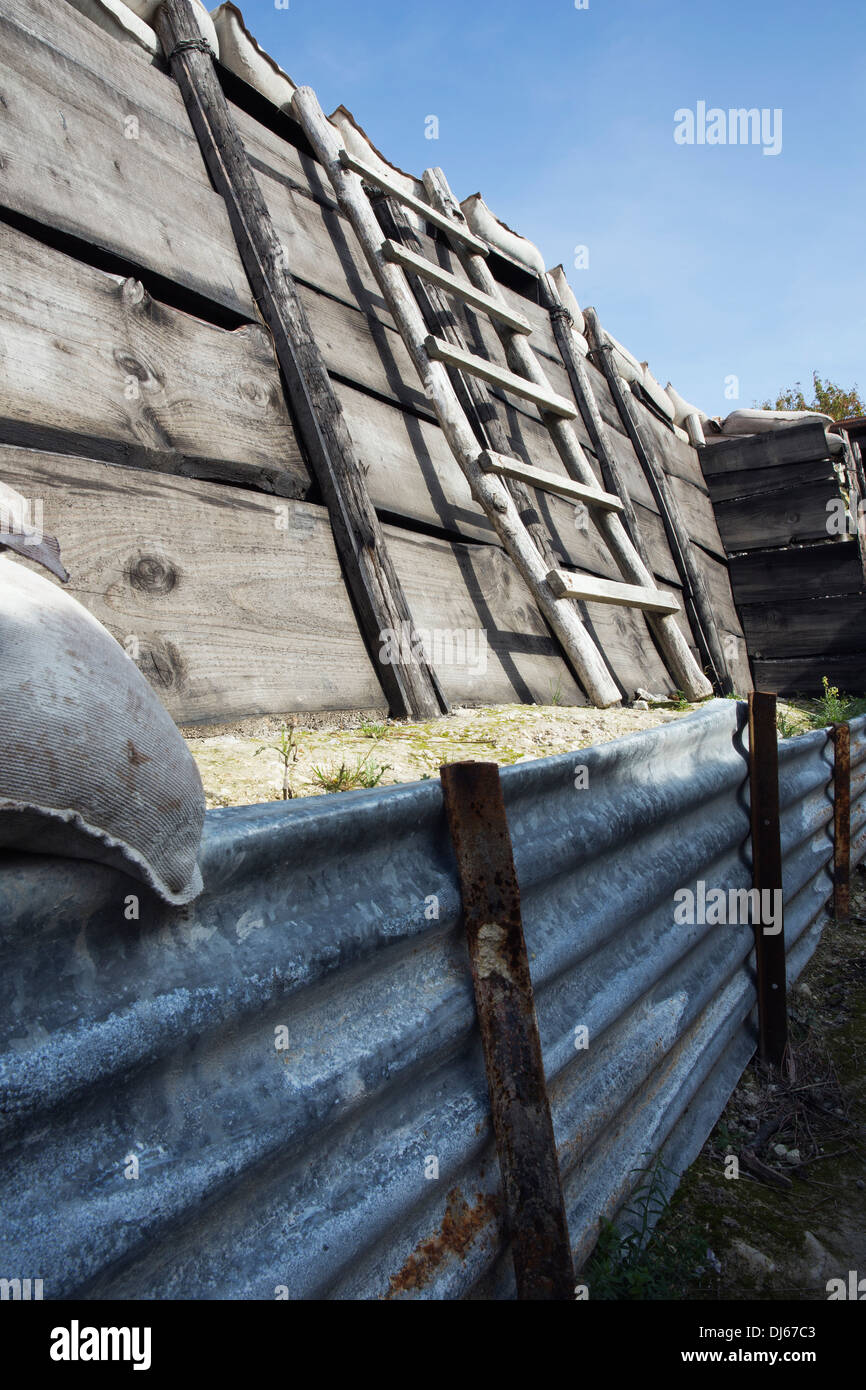 A wall of a trench Stock Photo - Alamy