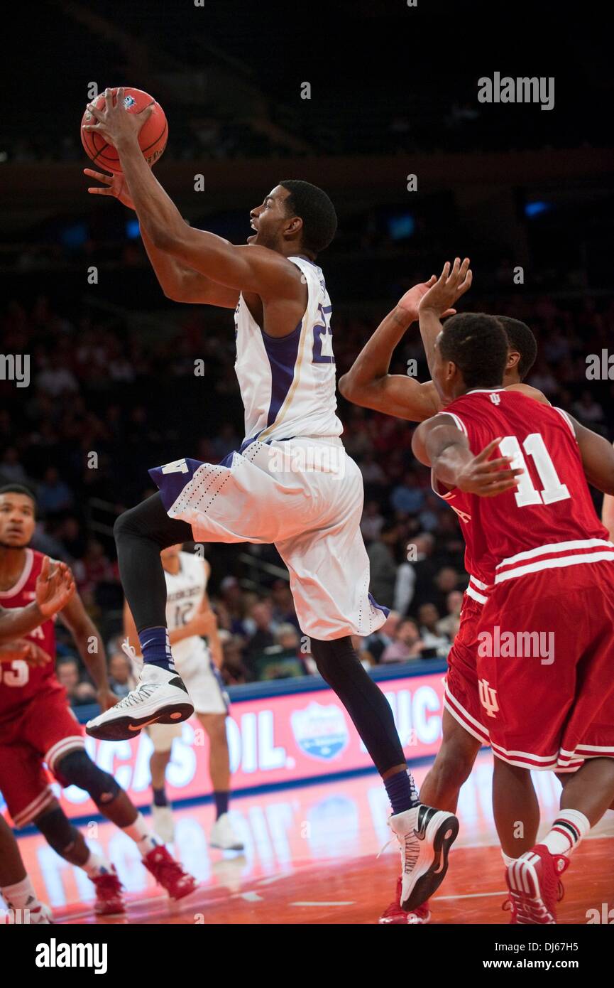 New York, New York, USA. 22nd Nov, 2013. Washington's guard C.J. Wilcox ...