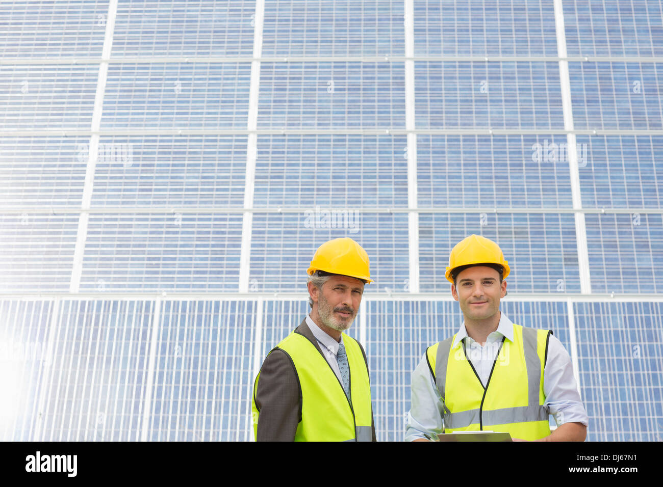 Portrait smiling solar panel hi-res stock photography and images - Alamy