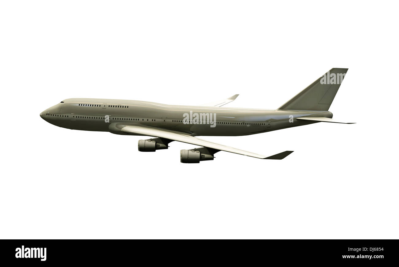 airplane isolated on white background Stock Photo - Alamy