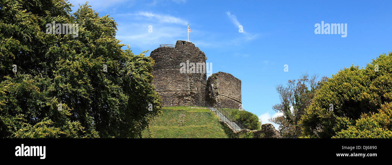 Launceston Castle, Launceston town, Cornwall, England, UK Stock Photo ...