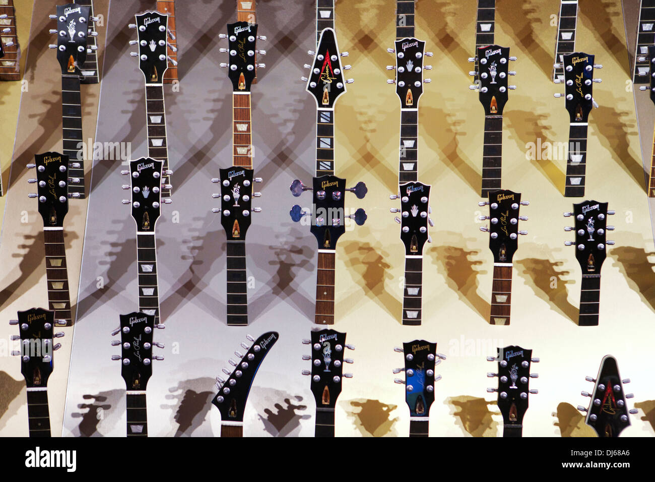 Gibson guitar fretboards Stock Photo - Alamy