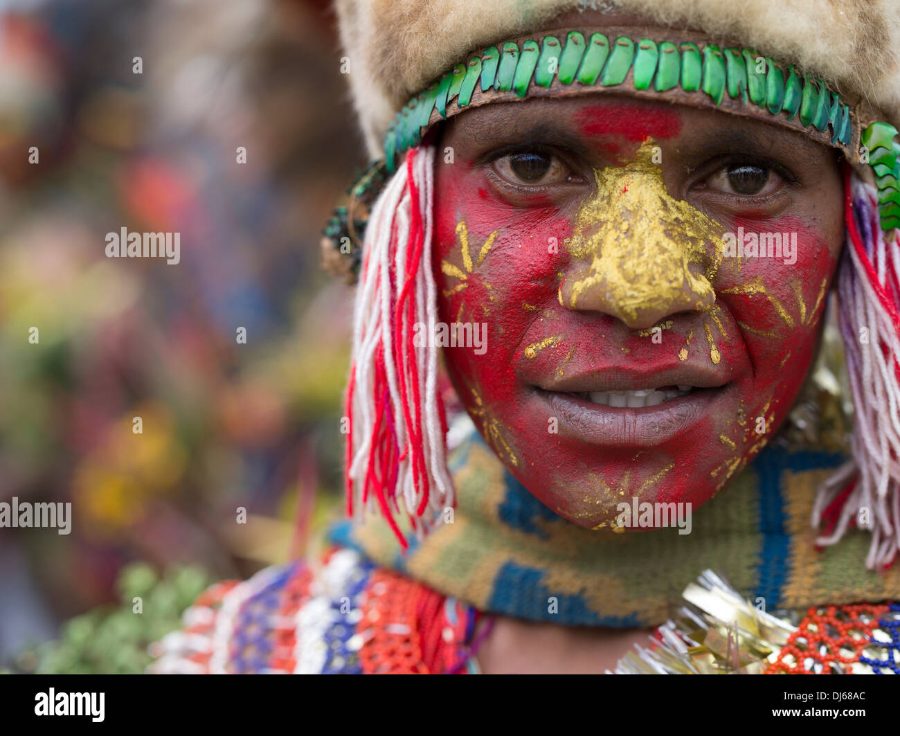 Woman of a Goroka Province Singsing Group, Goroka Show, Papua New ...