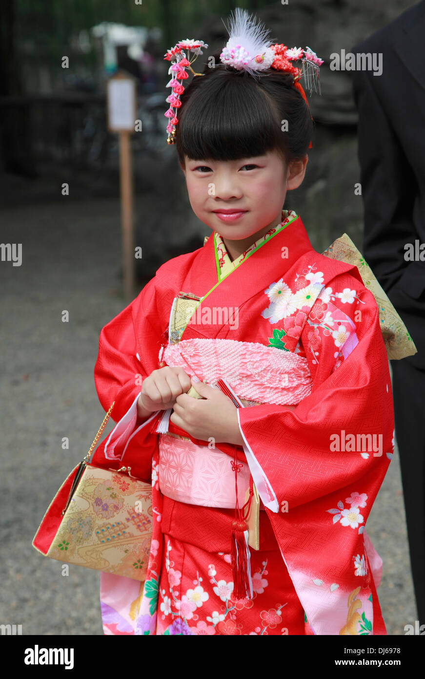 Japan, Tokyo, girl, 7-5-3 children's ceremony Stock Photo - Alamy