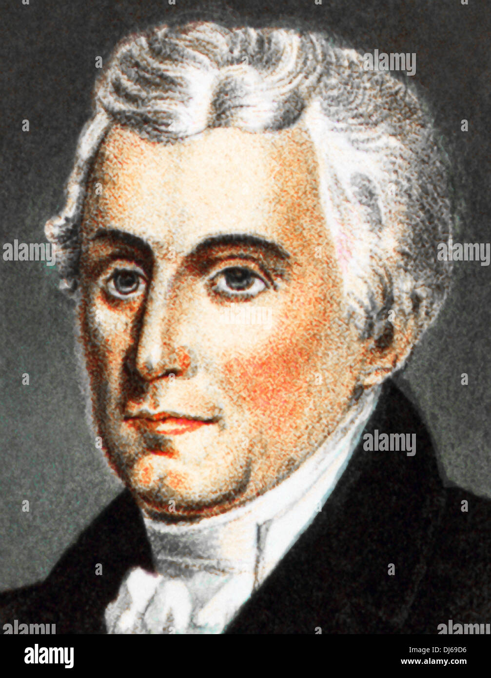 Vintage portrait of James Monroe Stock Photo - Alamy