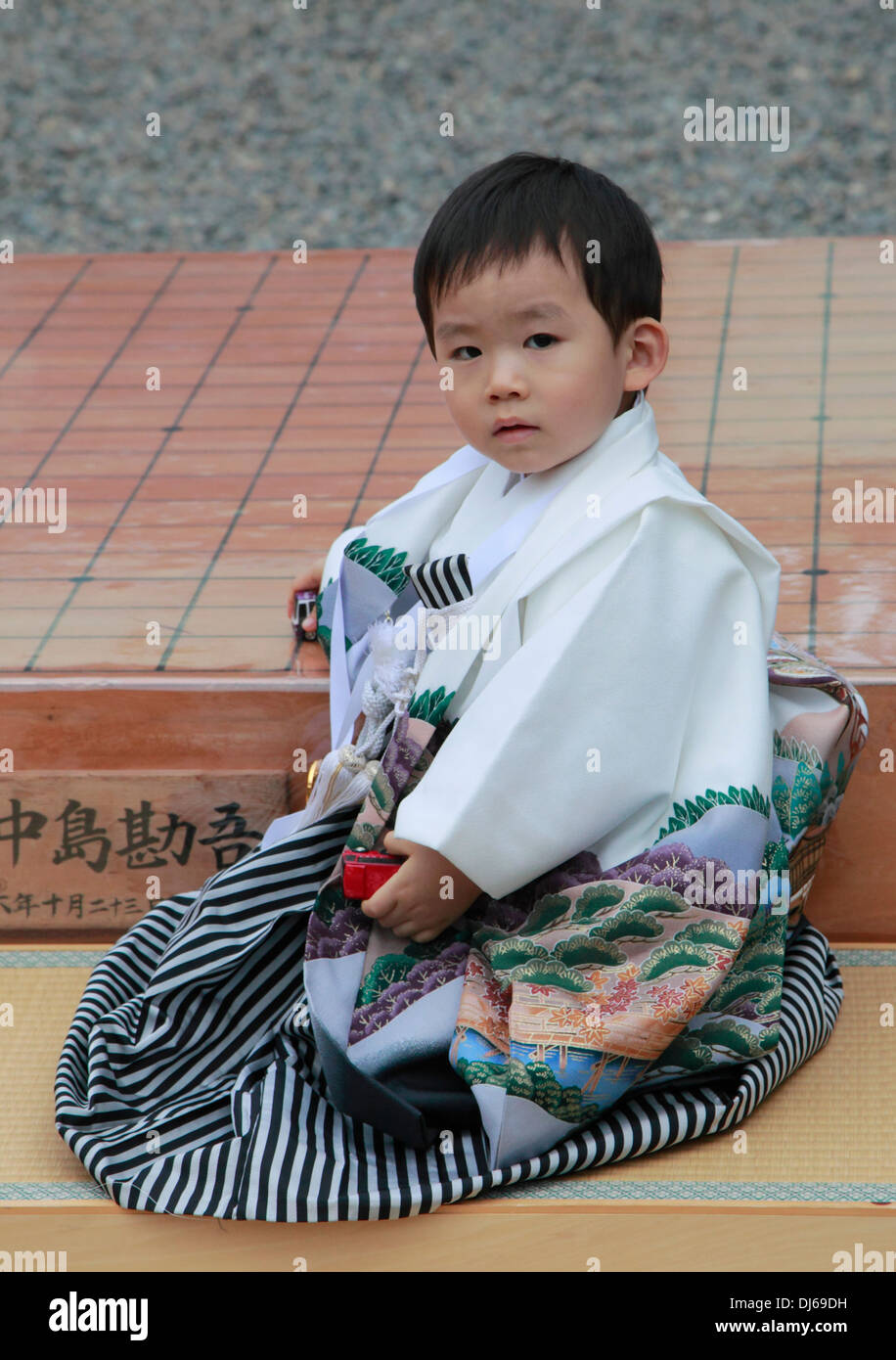 Japan, Tokyo, boy, 7-5-3 children's ceremony Stock Photo - Alamy