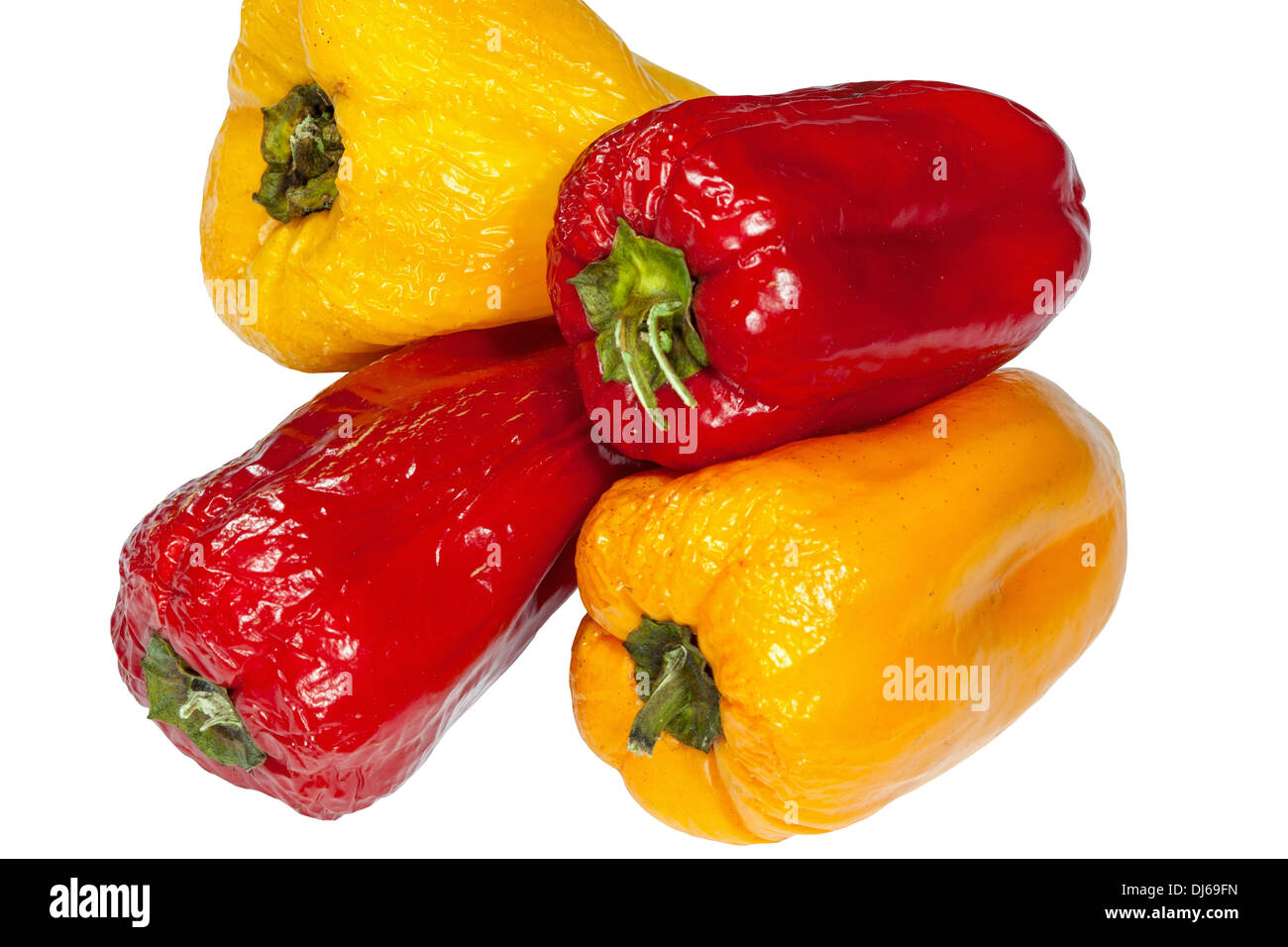 old pepper isolated on white background Stock Photo - Alamy
