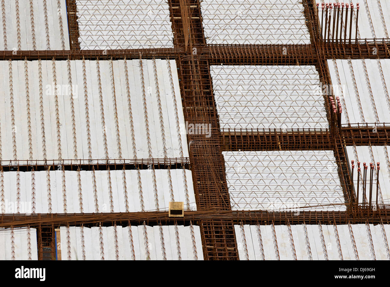 Precast reinforced concrete ceiling Stock Photo - Alamy