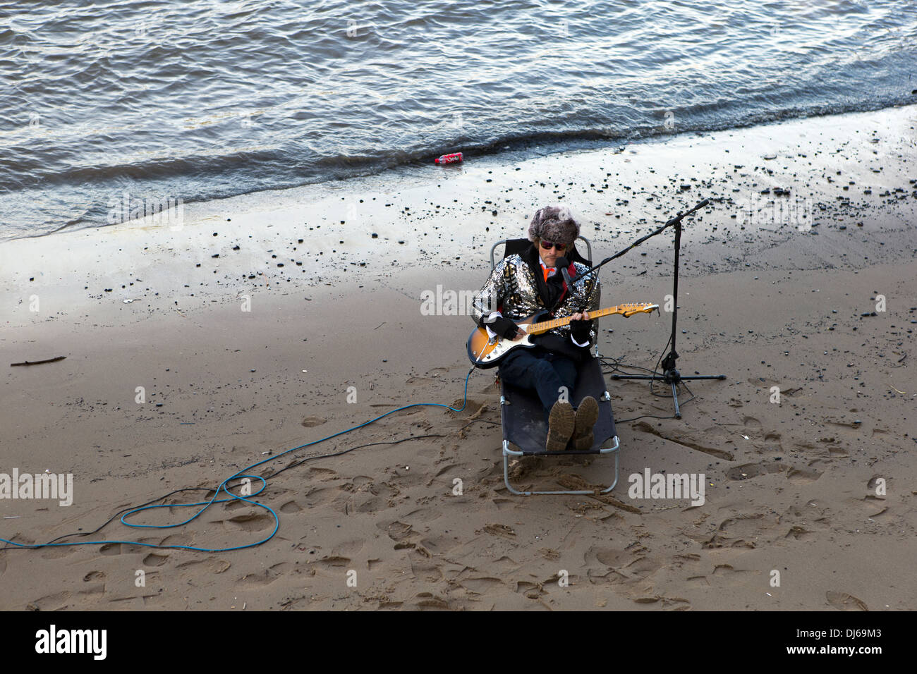 Flame Proof Moth (also known as Tim Siddall), performing in the River ...