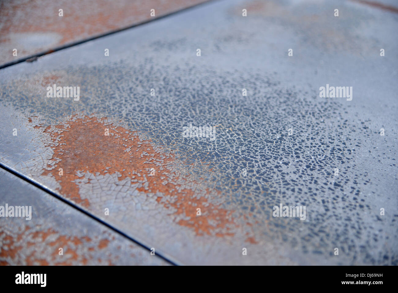 Patina of rust shows through peeling paint untidy 1964 Buick Electra 225 classic American car ...