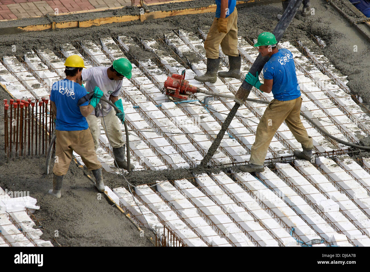 Concreting works Stock Photo - Alamy