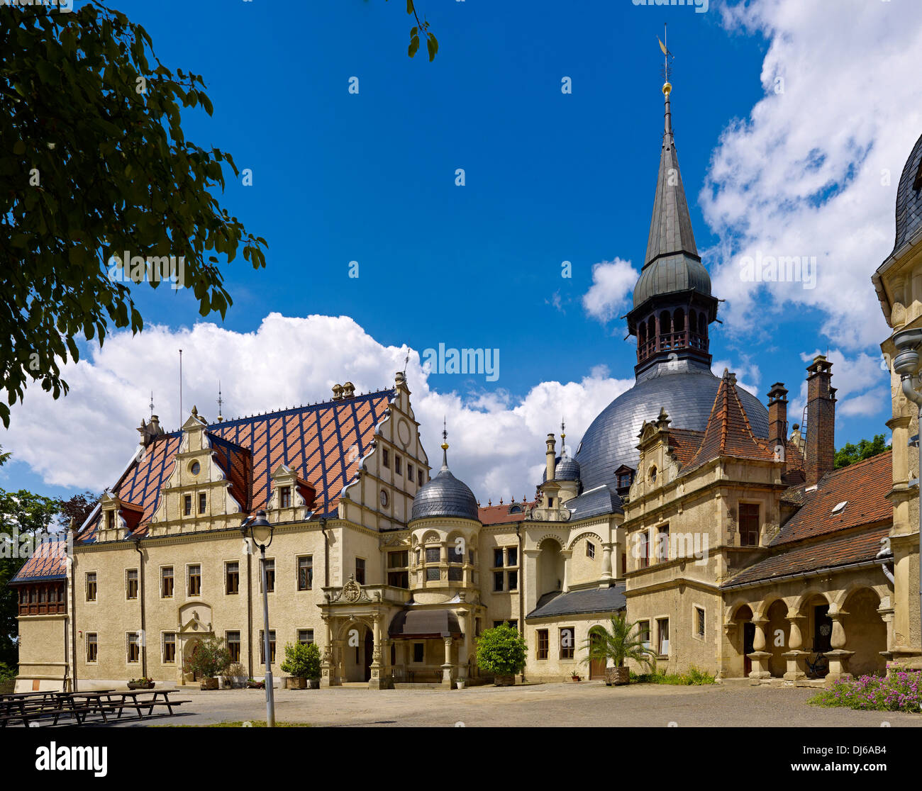 Schoenfeld Castle, Saxony, Germany Stock Photo - Alamy