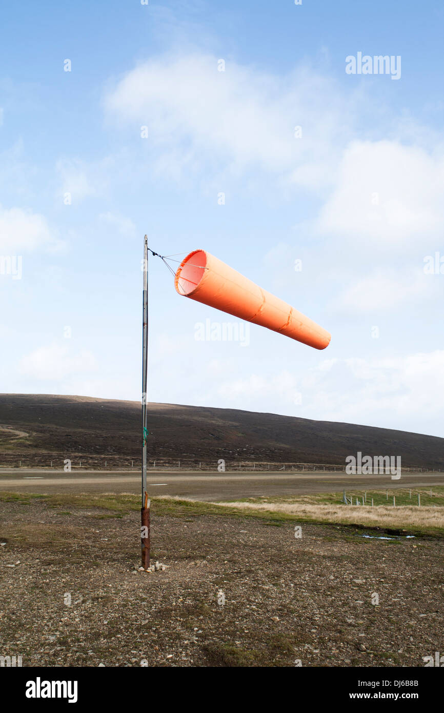 Wind sock on Fair Isle, Shetland Stock Photo - Alamy