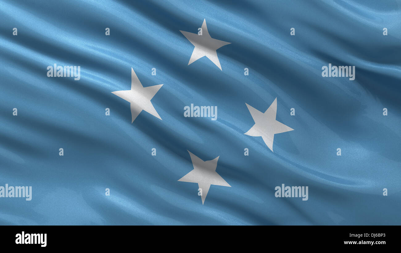 Flag of Micronesia Stock Photo - Alamy