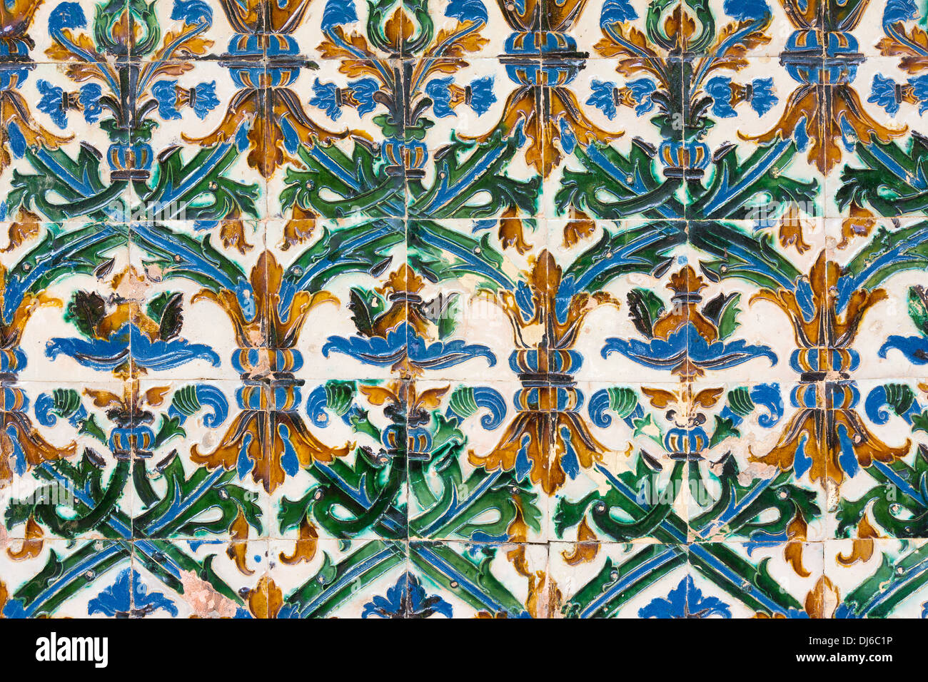 Seville alcazar ceramic tiles hi-res stock photography and images - Alamy