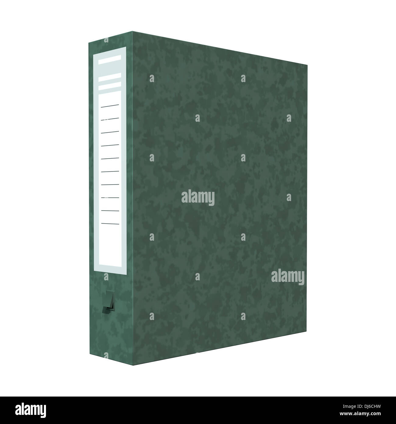 3D digital render of a lever arch file isolated on white background ...