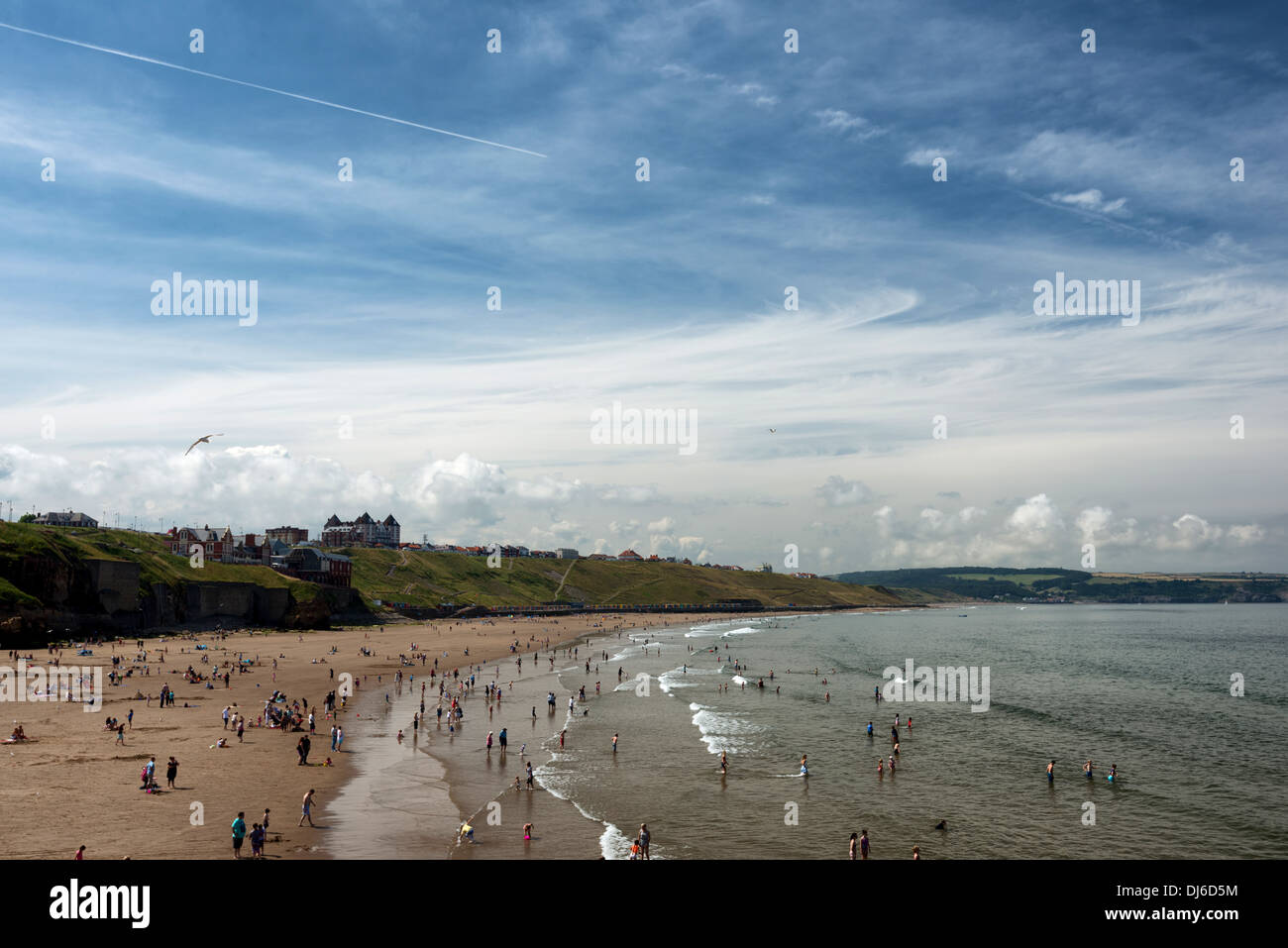 Whitby beach summer hi-res stock photography and images - Alamy