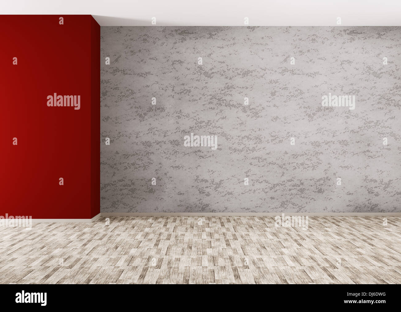 Empty interior of room with concrete wall Stock Photo - Alamy