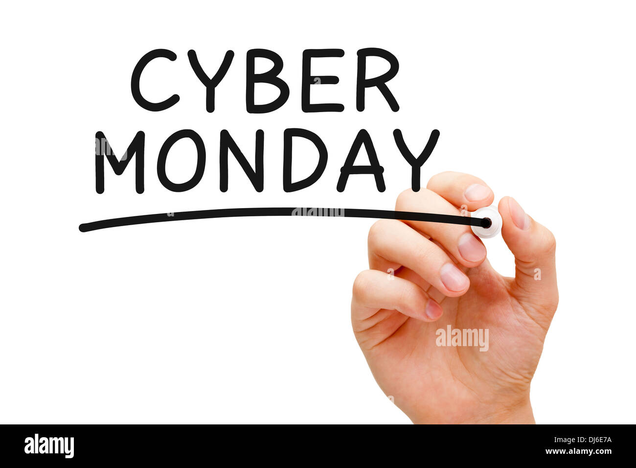 Cyber monday promotion hand Cut Out Stock Images & Pictures - Alamy