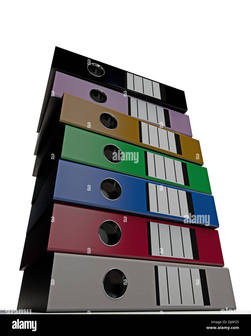 pile of office folders Stock Photo - Alamy