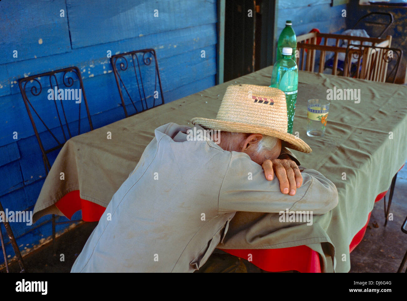Farmer resting, Cuba Stock Photo - Alamy