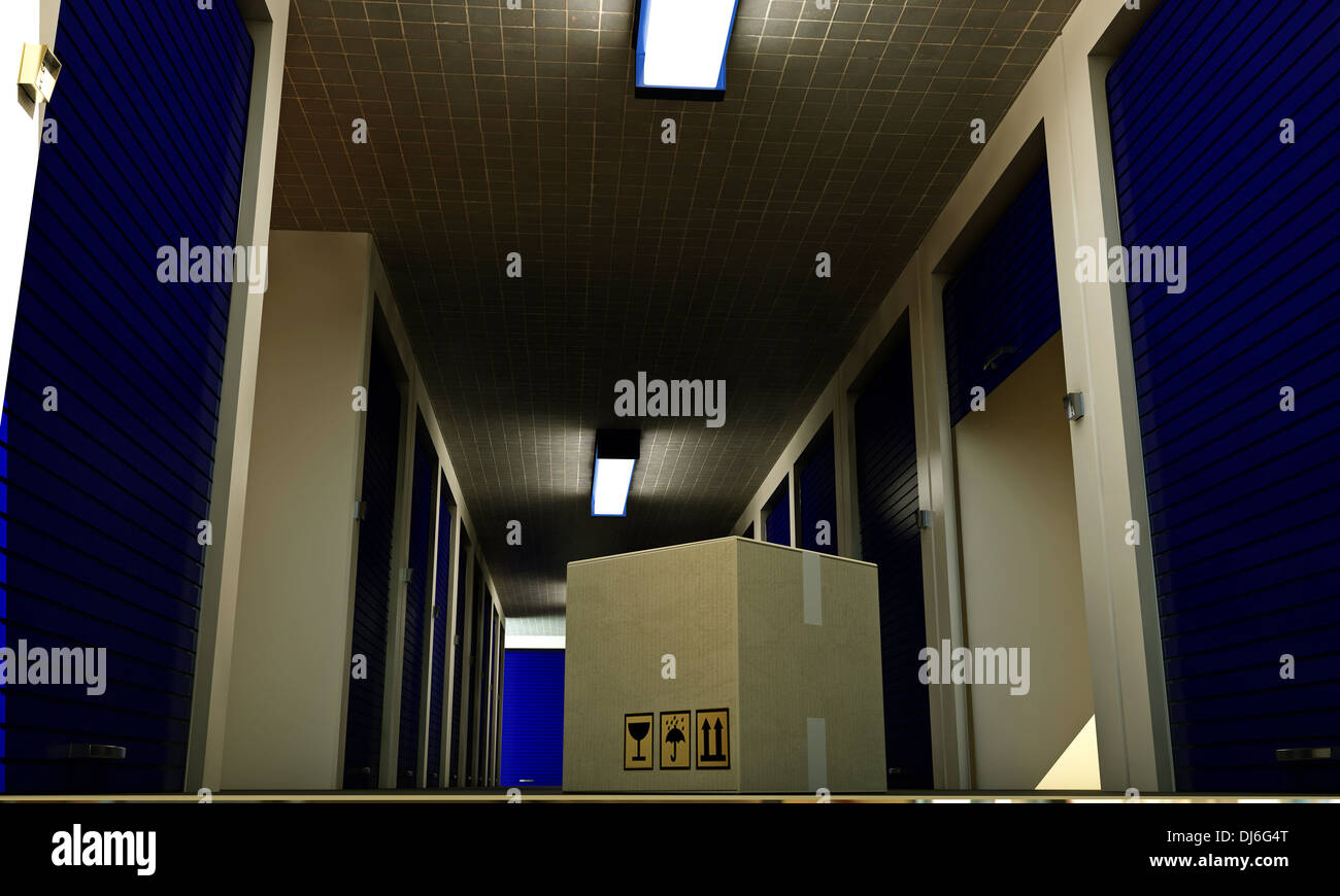 interior of a modern self storage Stock Photo - Alamy