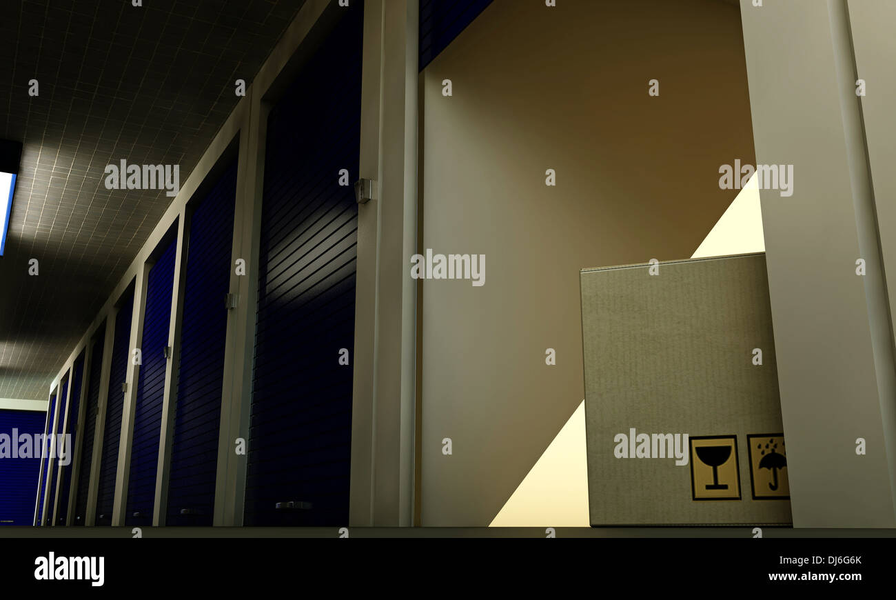interior of a modern self storage Stock Photo - Alamy