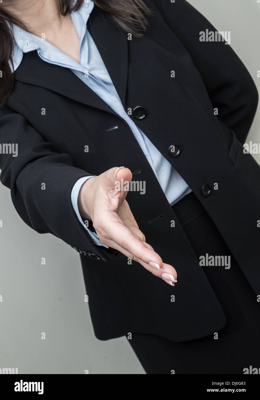 Business woman hand shake hi-res stock photography and images - Alamy