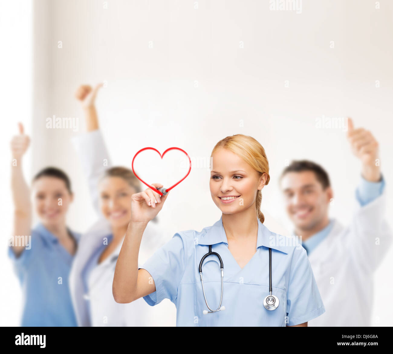 Drawing heart medical doctor stethoscope hi-res stock photography and ...