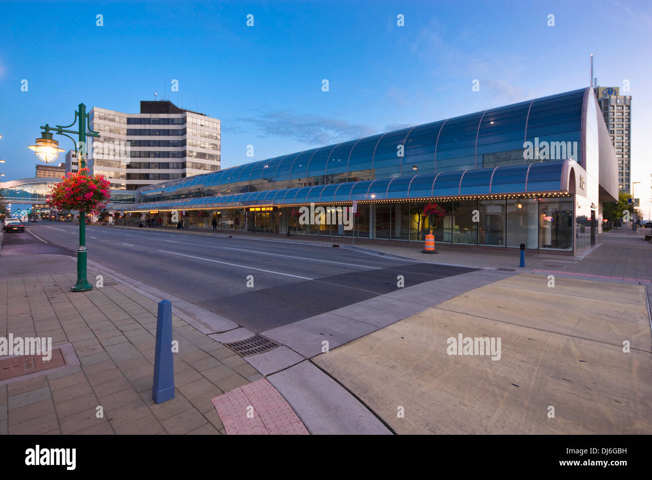 The Egan Center In Downtown Anchorage, Southcentral Alaska Stock Photo ...