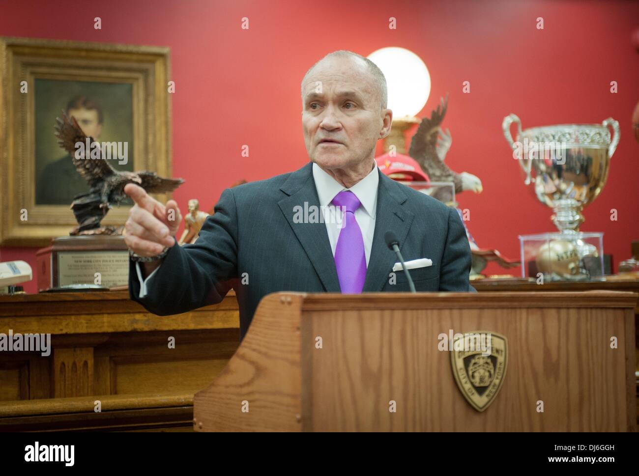 Manhattan, New York, USA. 22nd Nov, 2013. Police Commissioner Raymond ...
