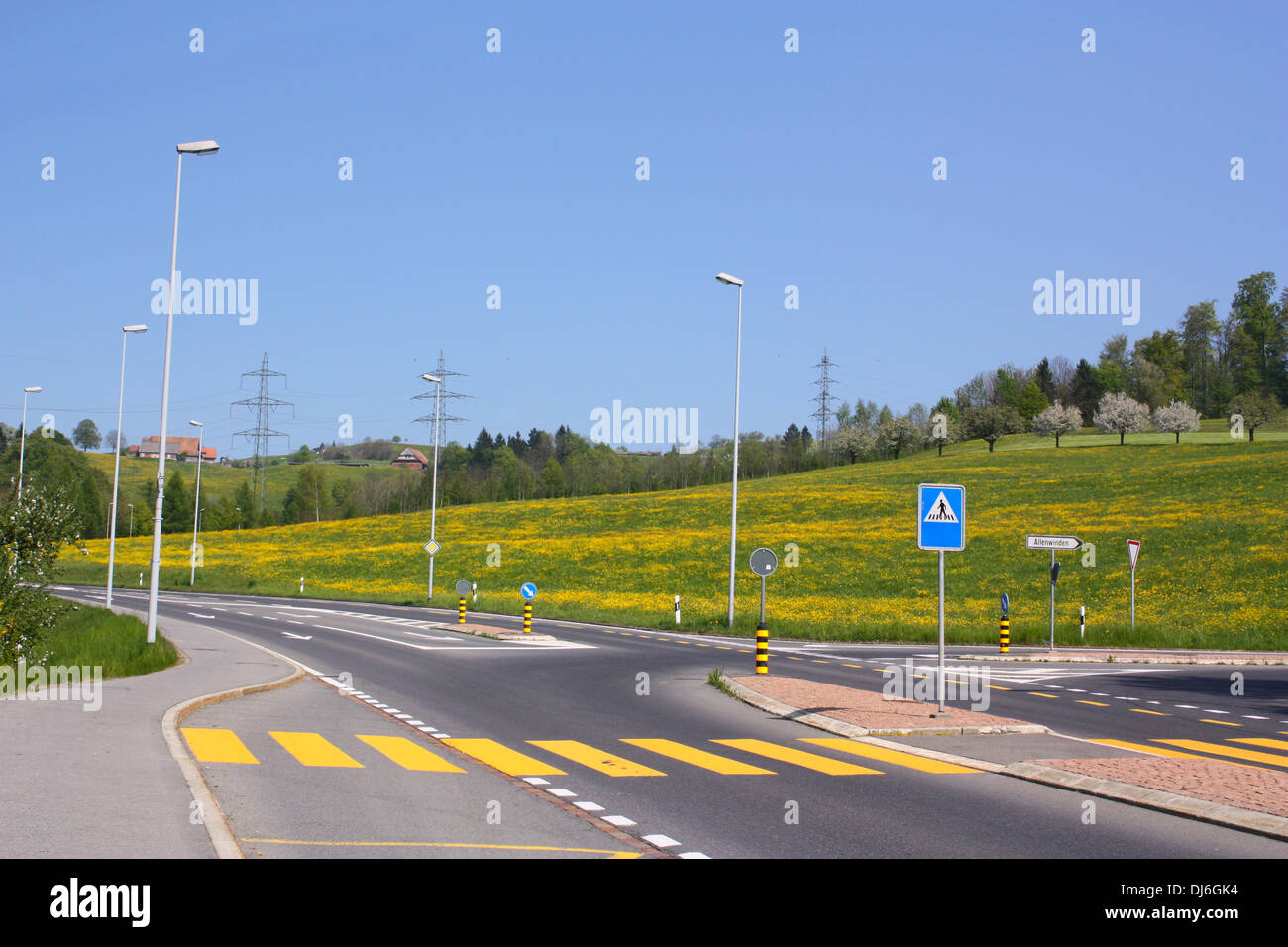 Switzerland road signs hi-res stock photography and images - Alamy