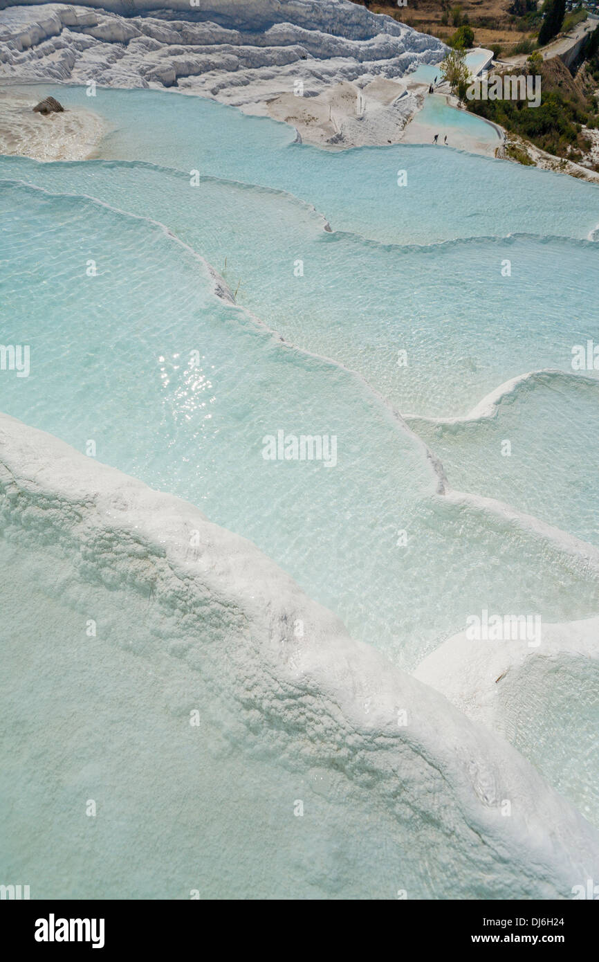 Looking Down on Stair Stepped Pools. Pools formed by precipitating ...