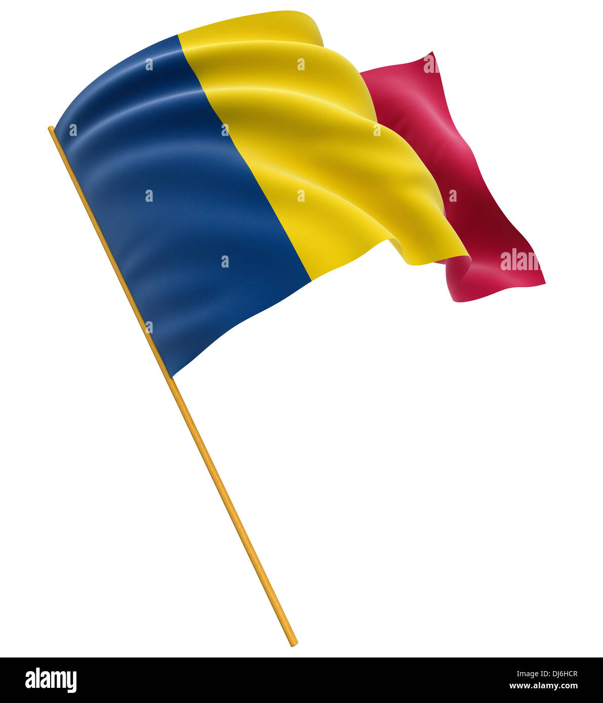 3D Chad flag Stock Photo - Alamy