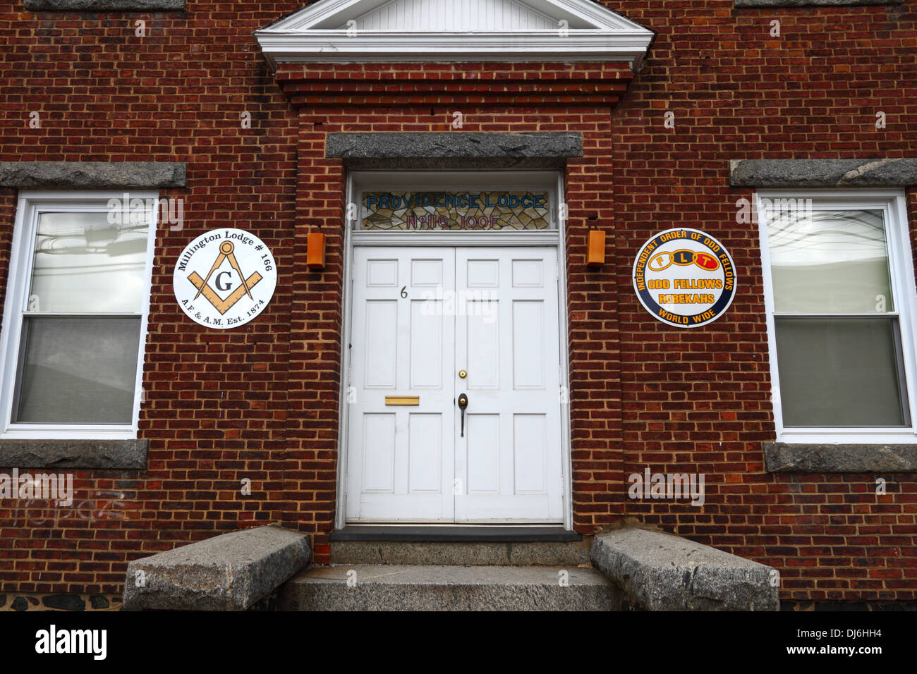 Providence Lodge building, home of Independent Order of Odd Fellows or ...