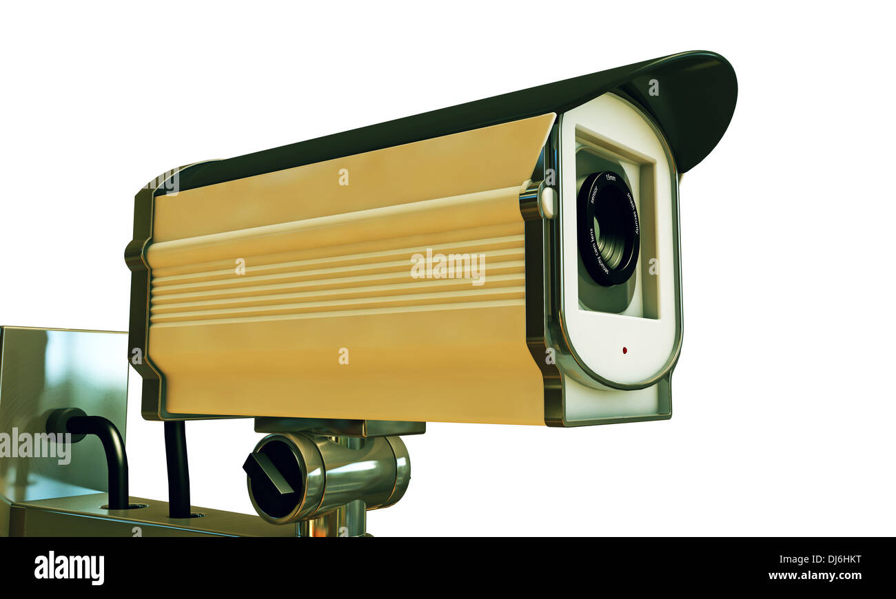 security camera isolated on white background Stock Photo - Alamy