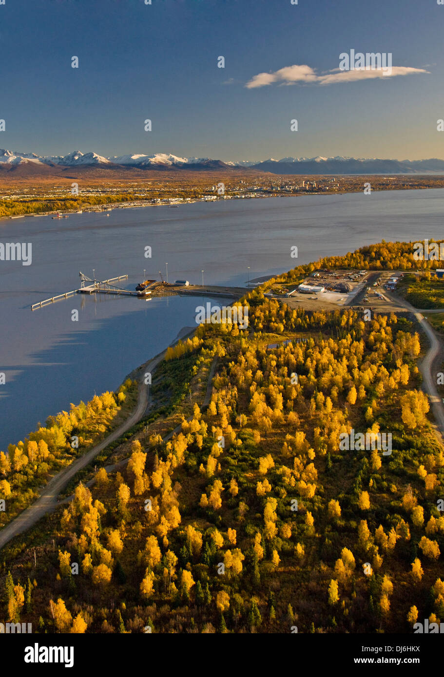 Loading Dock And Port At Point Mackenzie On The Opposite Side Of Knik ...