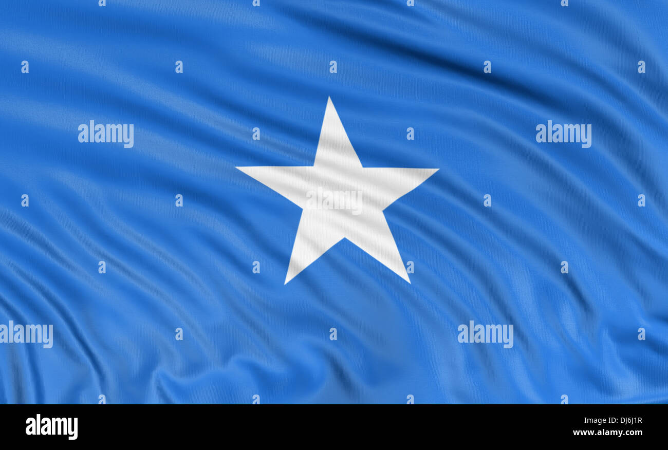 3D Somali flag Stock Photo - Alamy