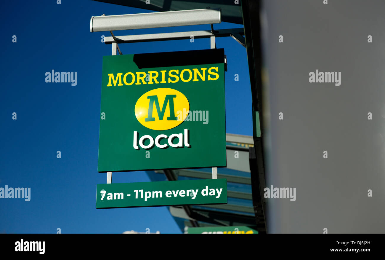 Morrisons local sign hi-res stock photography and images - Alamy