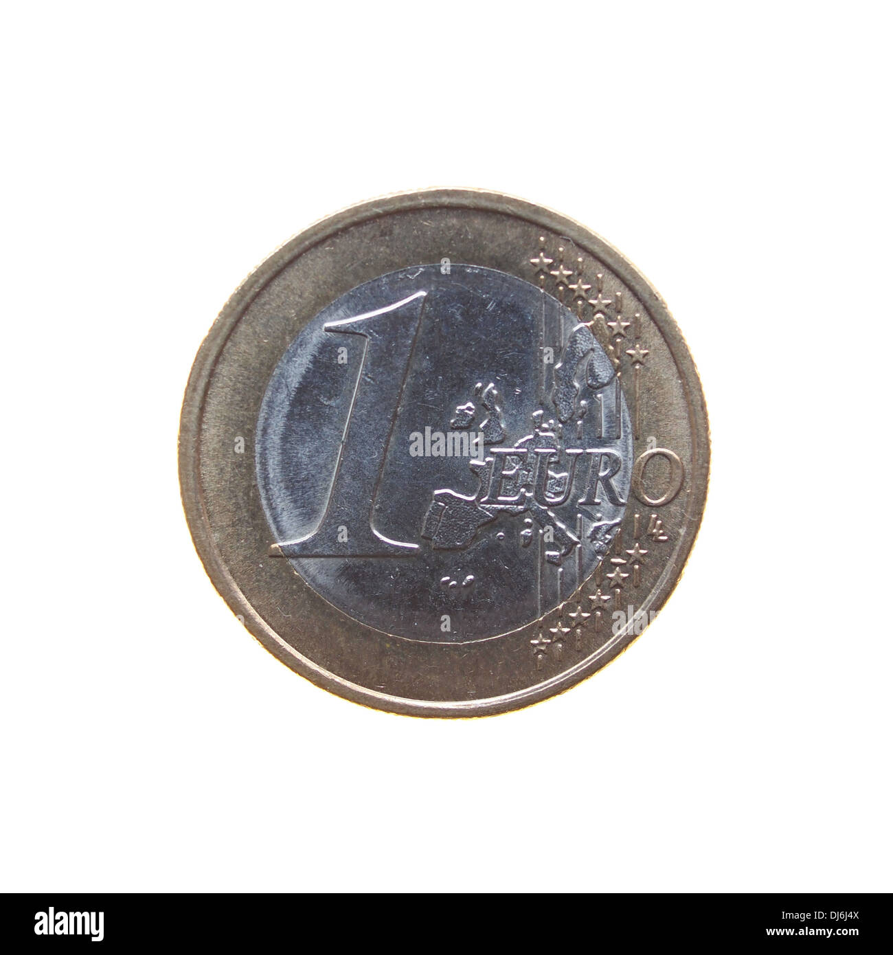 Euro coin isolated Stock Photo - Alamy