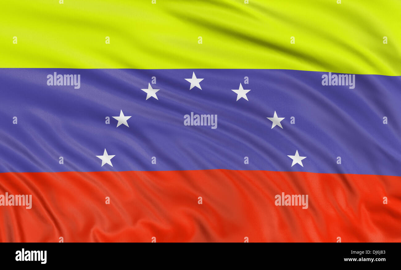 3D Flag of Venezuela Stock Photo - Alamy
