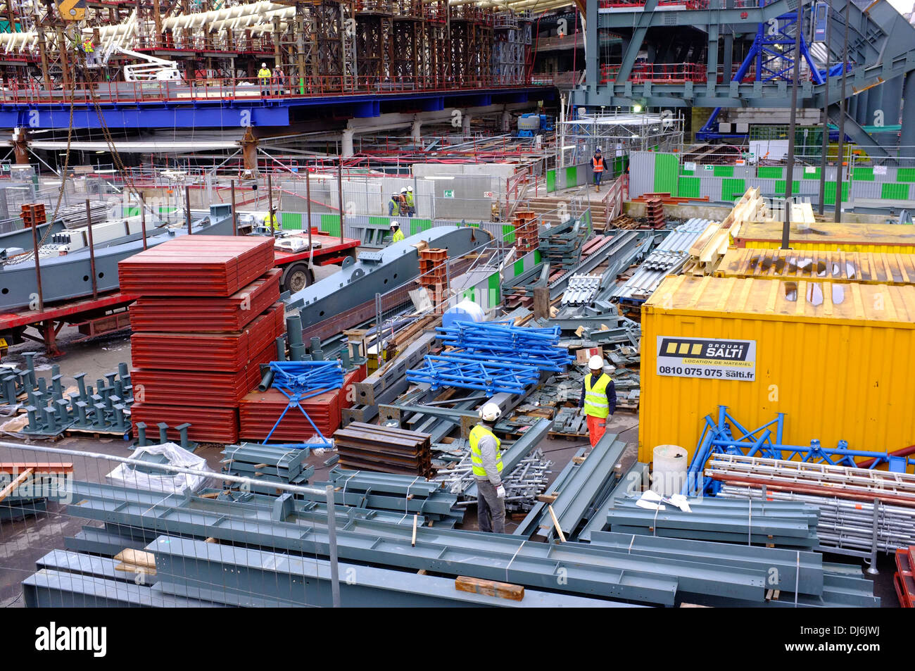Construction site in Paris, France Stock Photo - Alamy