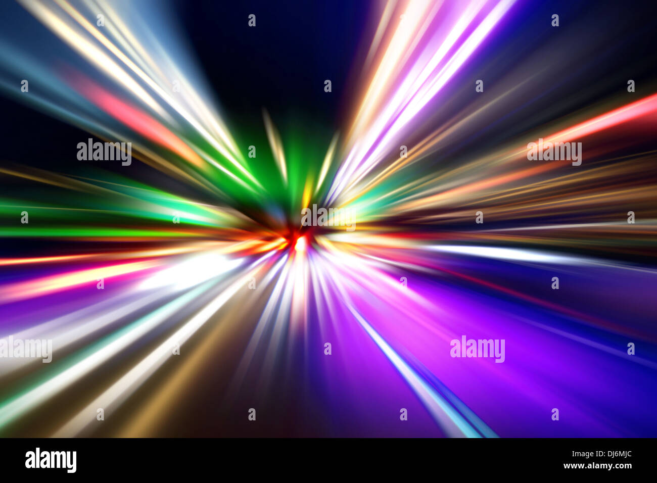 acceleration speed motion on night road Stock Photo - Alamy