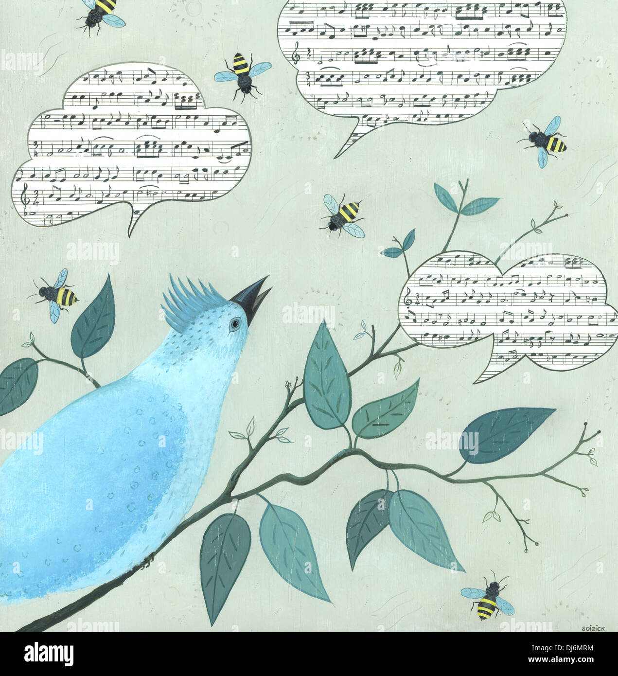 Chirping notes hi-res stock photography and images - Alamy