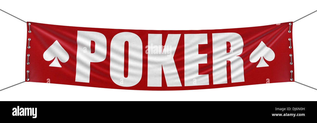 Poker Banner (clipping path included Stock Photo - Alamy