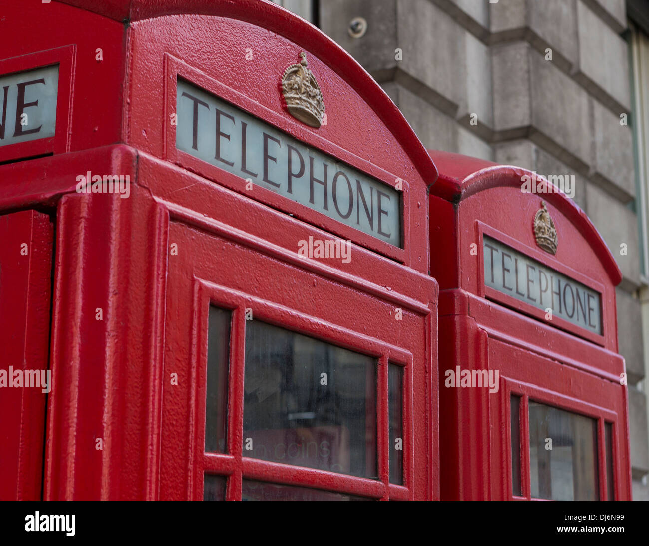 Two telephone booths hi-res stock photography and images - Alamy